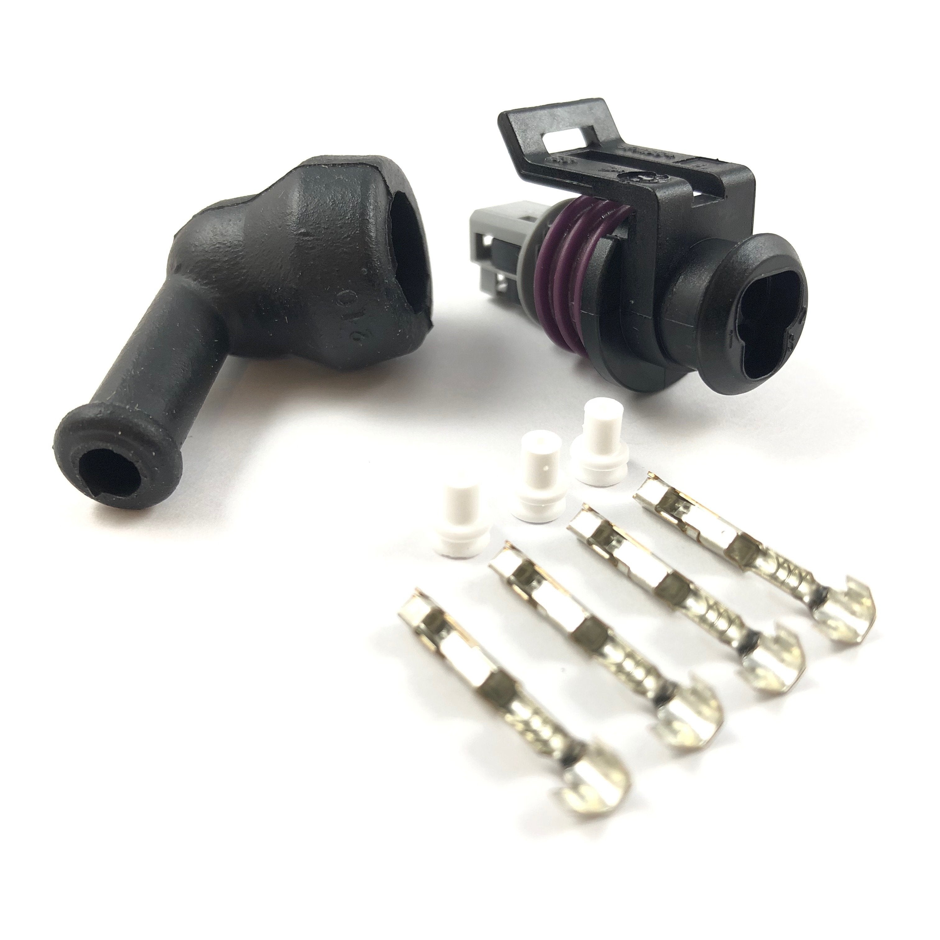 Delphi GT150 3-Pin Pressure Sensor Connector Plug Clip Kit w/ Boot ...