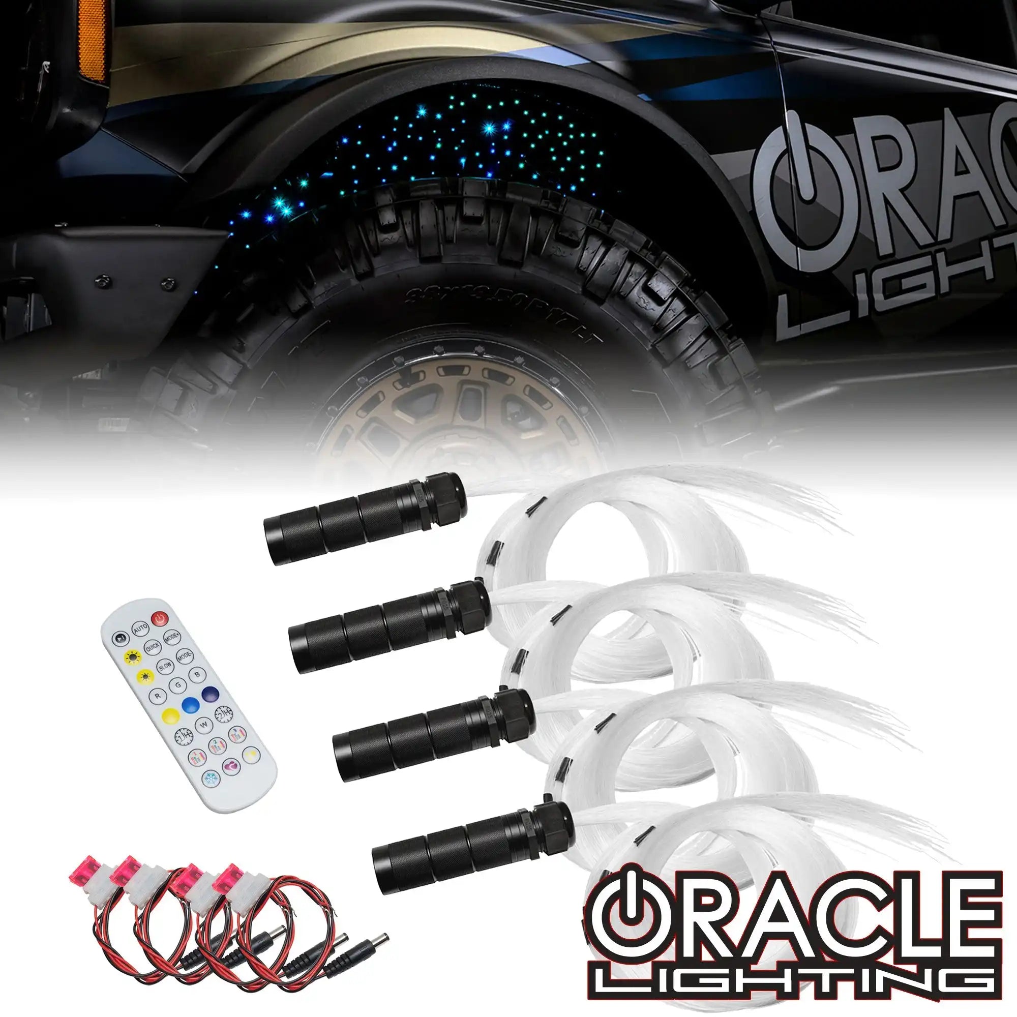 ORACLE Lighting Fiber Optic Wheel Liner ColorSHIFT RGB+W Kit - 40W LED