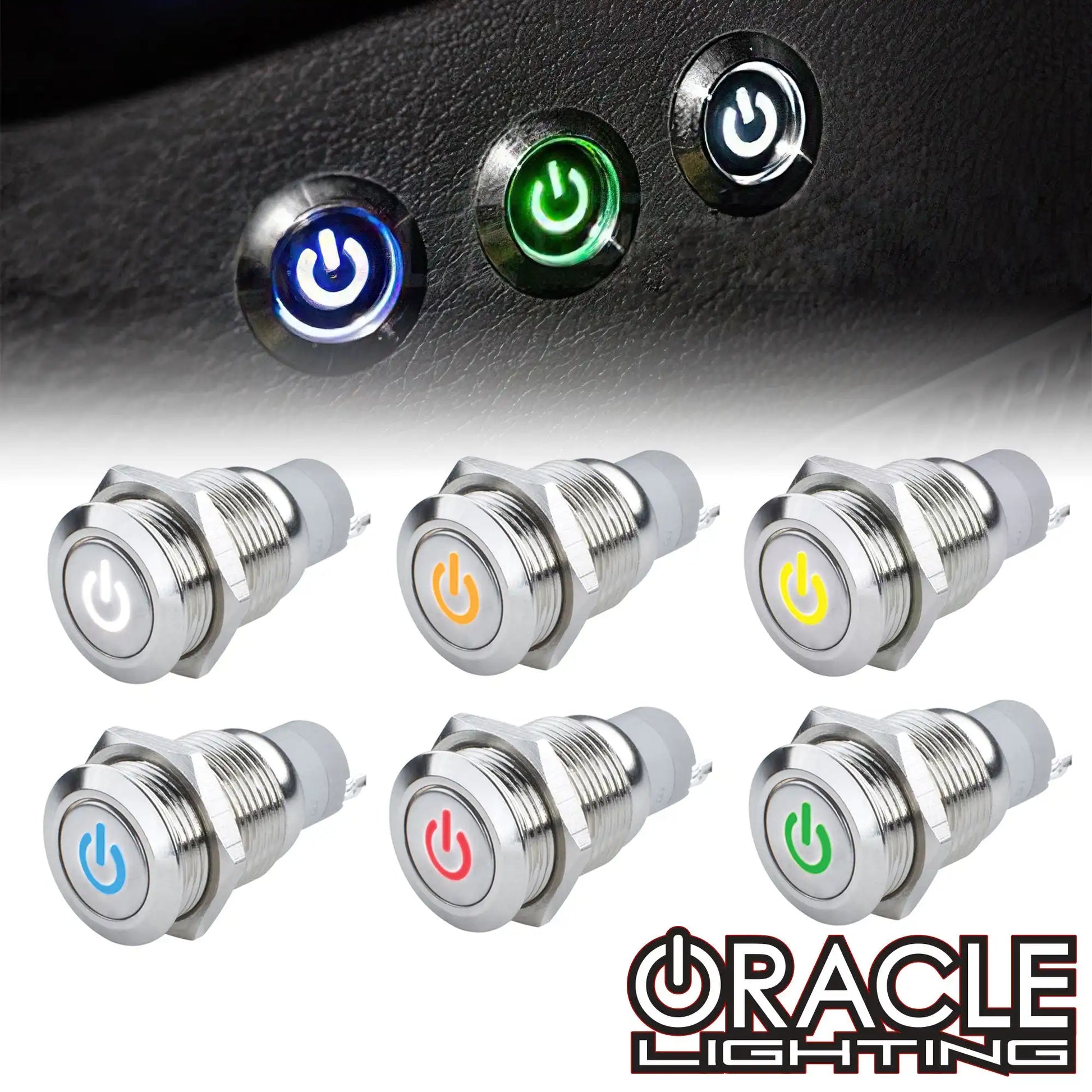 ORACLE Pre-Wired Power Symbol Flush Mount LED Switch