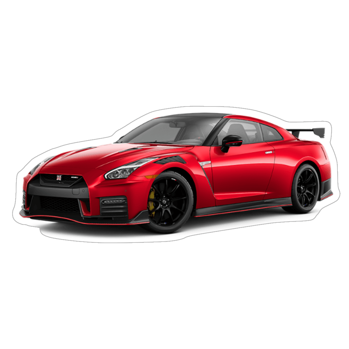 Nissan GTR R35 Red Car Vinyl Decal / Sticker, 4.8" x 2" - ZSPEC Design ...
