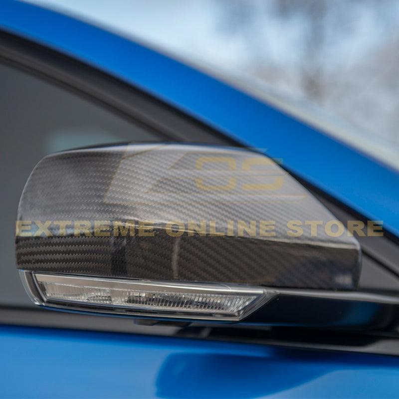 2016-19 Cadillac ATS ATS-V Sedan Carbon Fiber Mirror Covers - Revline ...