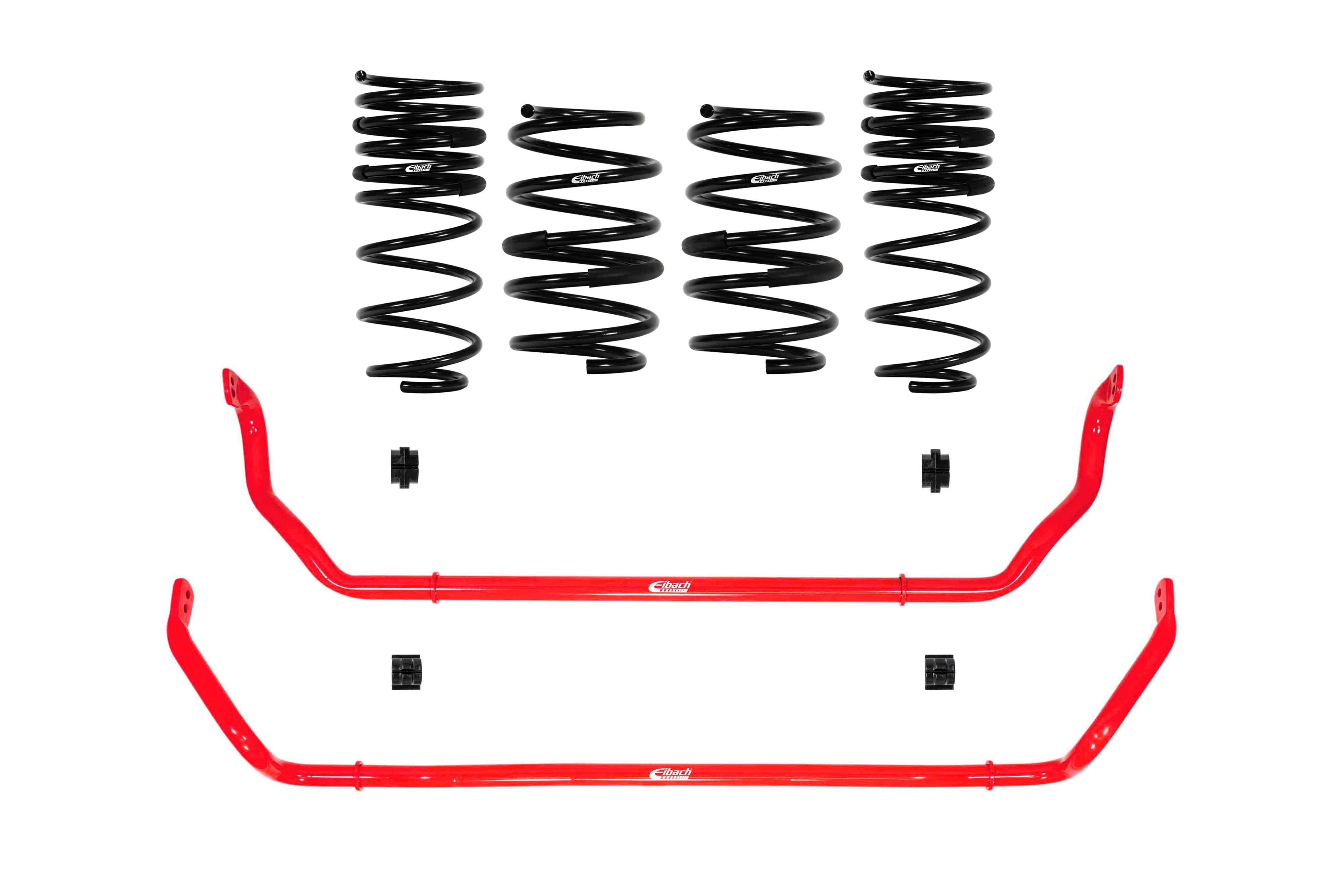 Eibach Pro Plus Coil Spring Lowering Kit + Front & Rear Sway Bar Kit ...