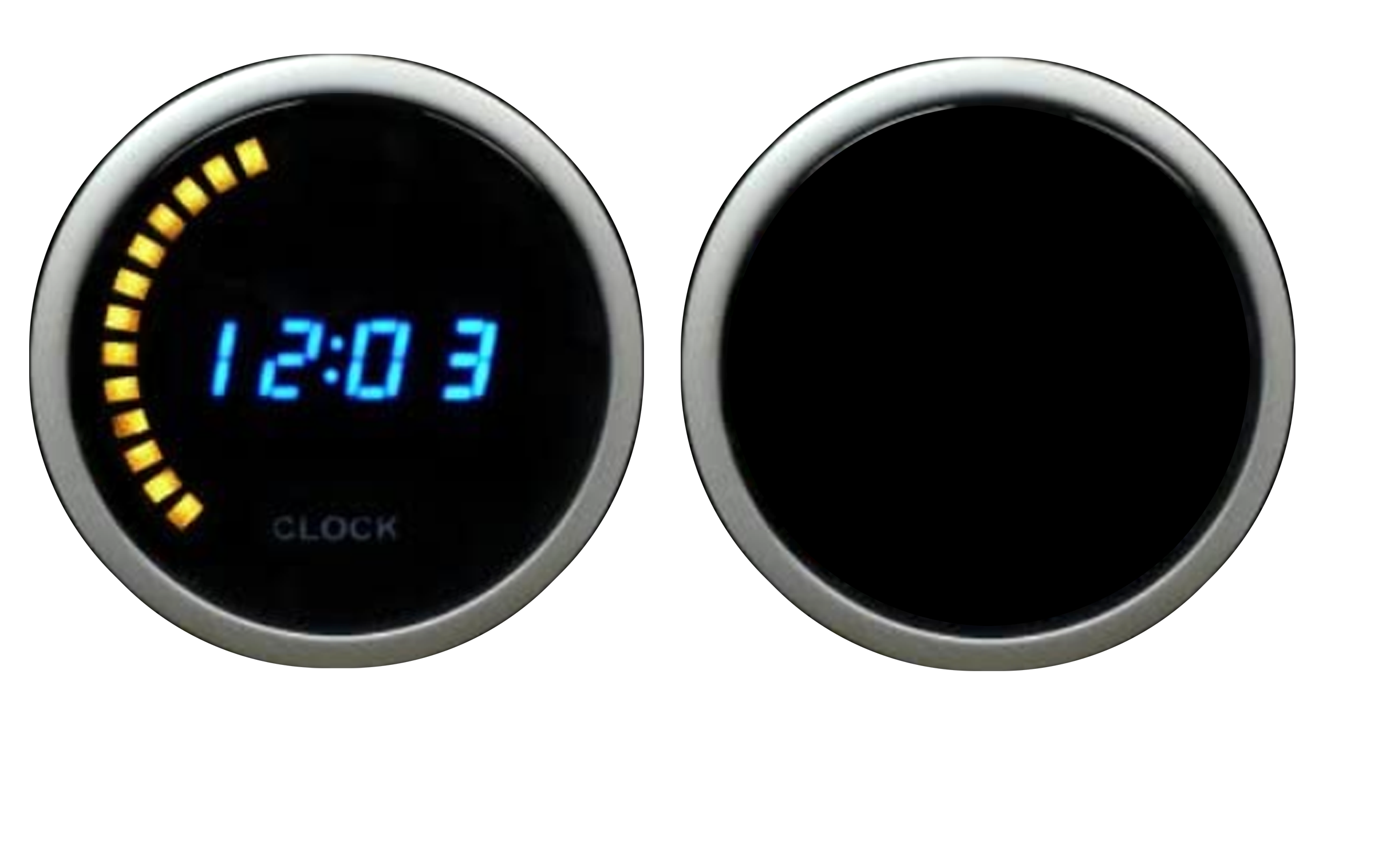 2-1/16" Digital Clock 12 volt -Blue - Prosport Gauges