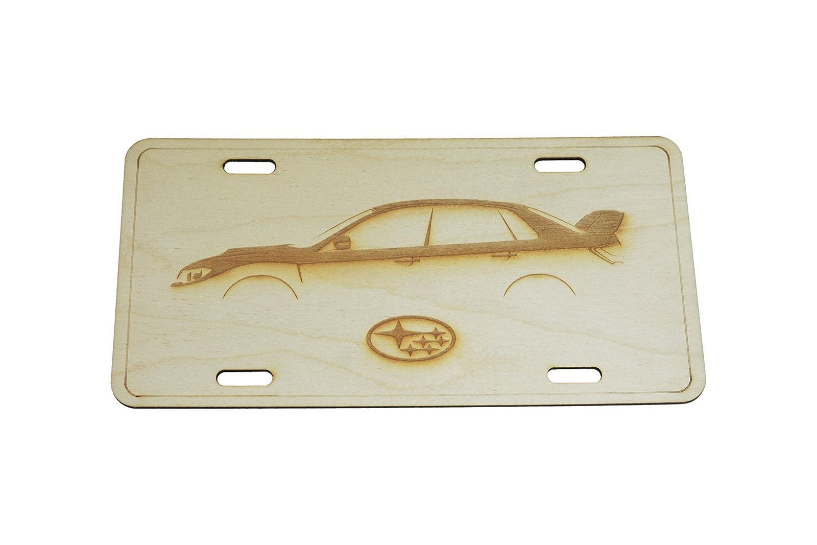 ZSPEC Subaru Impreza WRX STi License Plate, Birch, Ornamental - ZSPEC ...